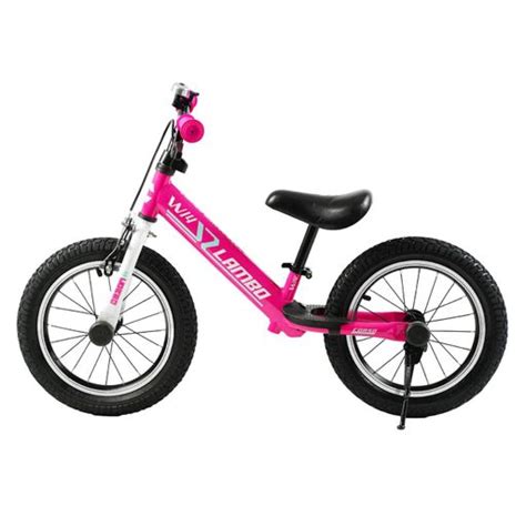 Велобіг Corso Lambo сталева рама ручне гальмо колеса надувні резинові 14 дзвоник Pink 144050