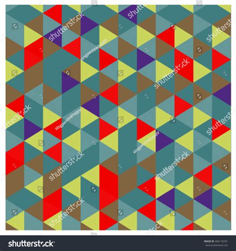 Vector Abstract Geometric Cube Triangle Angular Stock Vector Royalty Free 496118791 Shutterstock