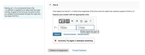 solved starting at t 0 a net external force in the