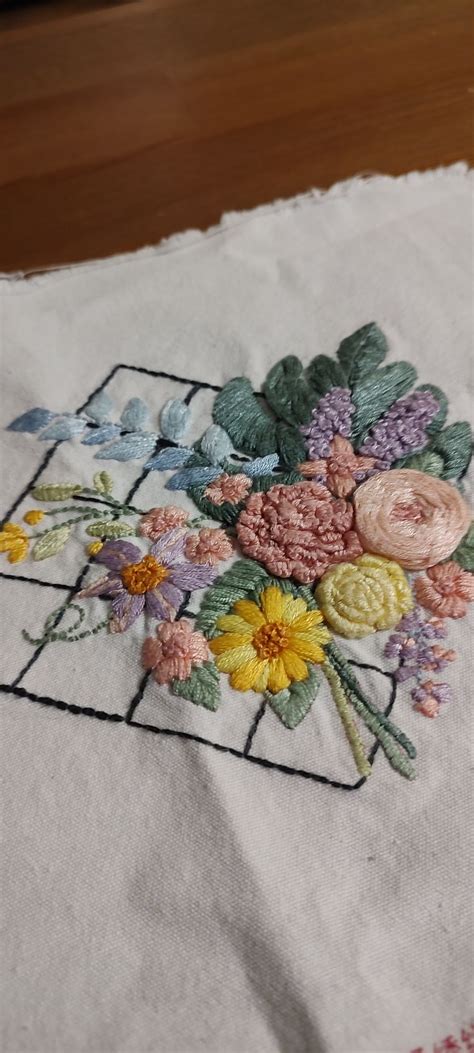 3d Френска Бродерия Картина цветя гр София Овча купел 1 • Olx Bg