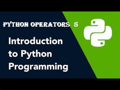 Python Operators YouTube