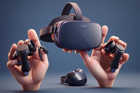 Premium Ai Image 3d Hand Oculus Quest Vr Controllers 3d Render