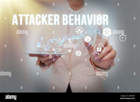 Sign Displaying Attacker Behavior Conceptual Photo Analyze And Predict