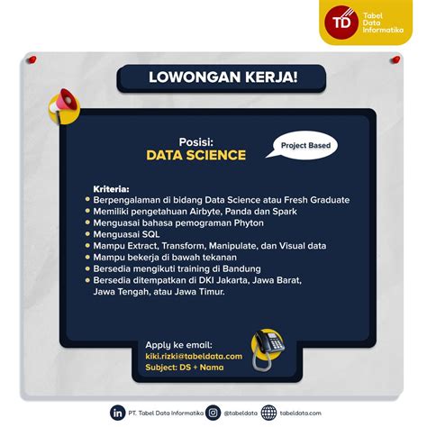 pt tabel data informatika on linkedin lokerbandung2022 lokerbandung