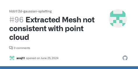 extracted mesh not consistent with point cloud · issue 96 · hbb1 2d