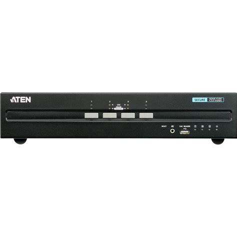 Aten 4 Port Usb Hdmi Dual Display Secure Kvm Switch Cs1144h Bandh