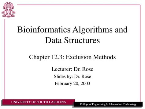 Ppt Bioinformatics Algorithms And Data Structures Powerpoint Presentation Id9323639