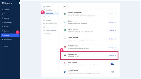 OpenAI Integration Timetics