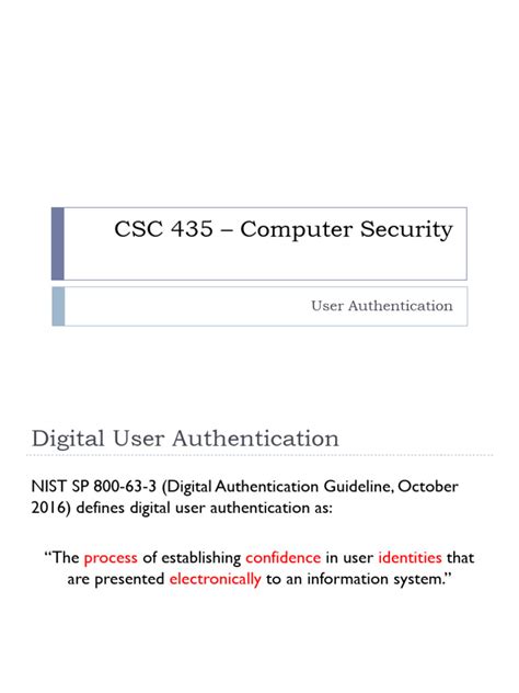 Handout 5 User Authentication Pdf Password Biometrics