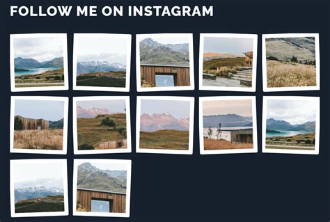 add a polaroid photo effect to squarespace instagram block — minimist