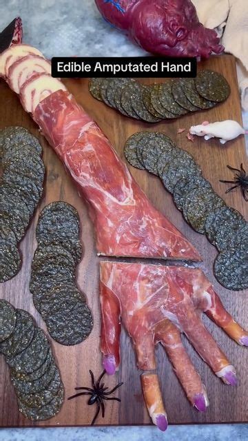 Charcuterie Hand Halloween Halloween Hand Cheese Board Halloween