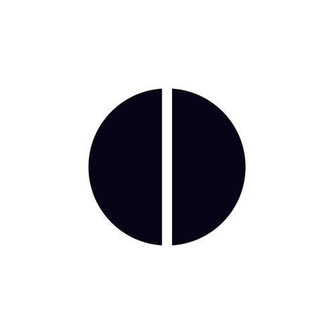 Minimalist Black And White Yin Yang Symbol Design With Clean Lines And Balanced Composition