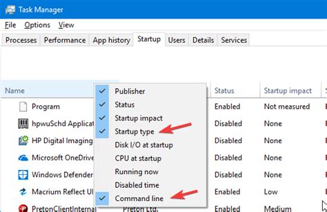 What Is Program In Task Manager Startup Tab Winhelponline