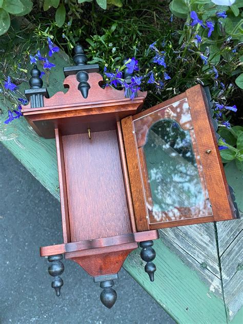 Antique Pendulum Junghans Wall Clock Box 1800s Neo Renaissance 1800s