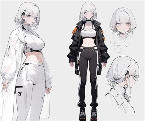 Artstation 525 Sexy Tech Wear Outfit Beauties Multiple View Diverse