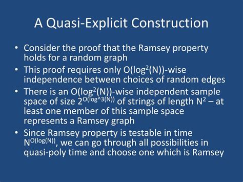 ppt complexity theory and explicit constructions of ramsey graphs
