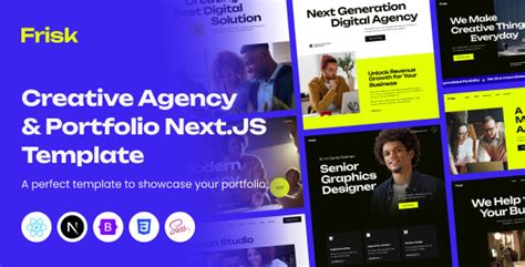 Frisk Nextjs Creative Agency And Nextjs Portfolio Template By Ib Themes