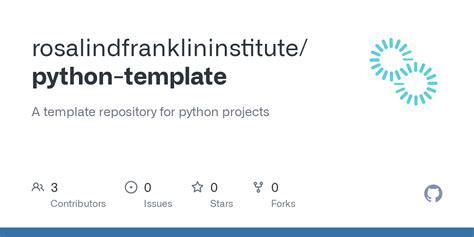 Github Rosalindfranklininstitute Python Template A Template Repository For Python Projects