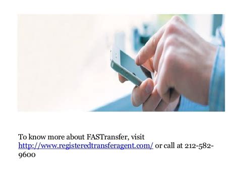 Fastransfer Provides Computershare Transfer Agent To Effectively Mana