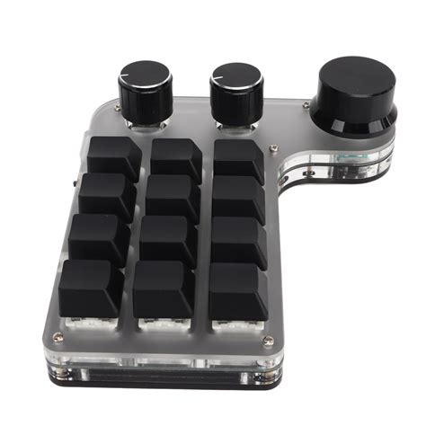 Programmable Keyboard With Rgb 3 Knob 12 Keys Bluetooth Diy
