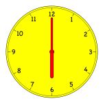 Analogue Clock Vector Drawing Free SVG