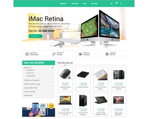 Top mẫu website bán hàng trực tuyến Online đẹp nhất