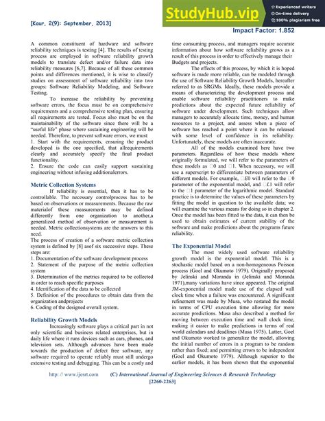 A Review On Software Reliability Pdf Operating Systems Computer Software And Applications