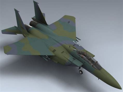 F 15e Strike Eagle Prototype 3d Model By Mesh Factory