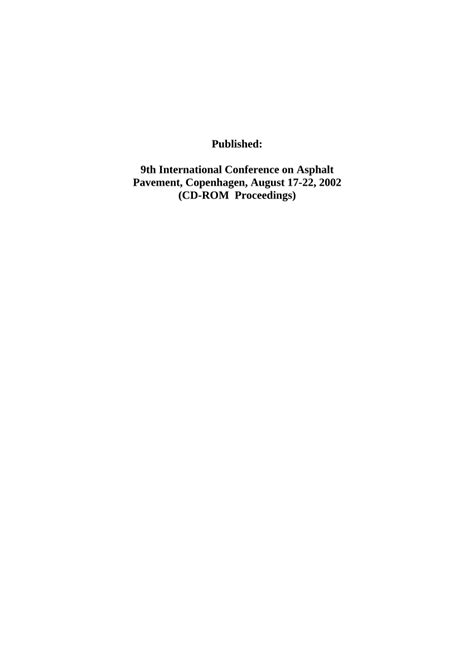 Pdf Highway Pavement Performance Models