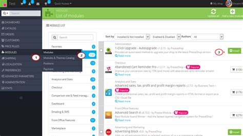 Prestashop 16x How To Update The Engine Using 1 Click Upgrade
