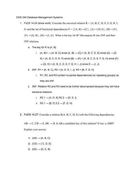Dbms Dbms Csis 340 Database Management Systems 1 Fods 14 Show