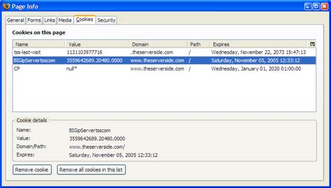Firefox Extensions View Cookies