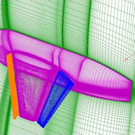 Overlapping Grid Of Transport Aircraft With Typical Landing Configuration Download Scientific