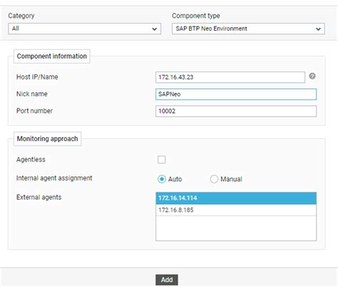 adding the sap btp neo environment