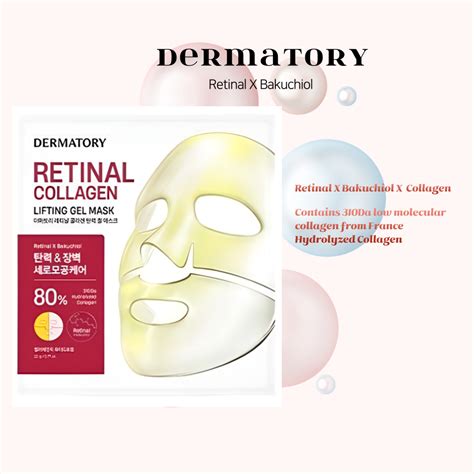 Dermatory Retinal Collagen Lifting Gel Mask 22g Made In Korea Shopee