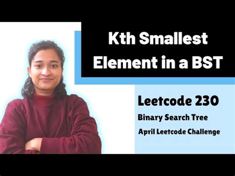 Kth Smallest Element in a BST | Leetcode 230 | BST | Day-18 - YouTube