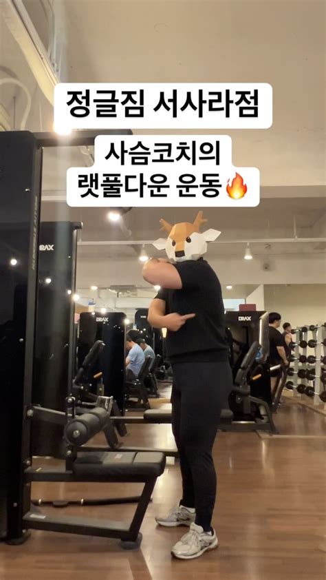 정글짐 정글짐 서사라점 사슴 코치의 랫풀다운 광배근운동 🫎사슴코치의 Tip 1️⃣체형에 맞게 의자와 무릎 패드를 조절합니다 2️⃣복부에 힘을 준채로 가슴을