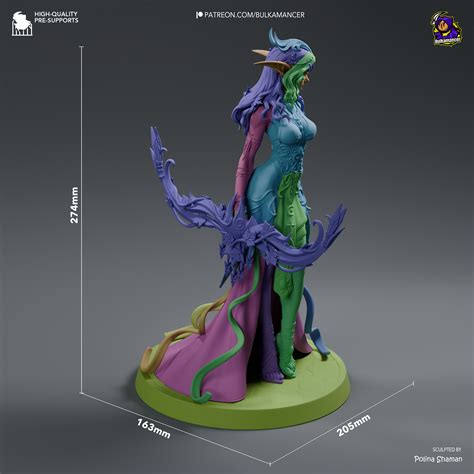 🧝 Tyrande Whisperwind Warcraft 274mm・ 3d File For 3d Printing・cults