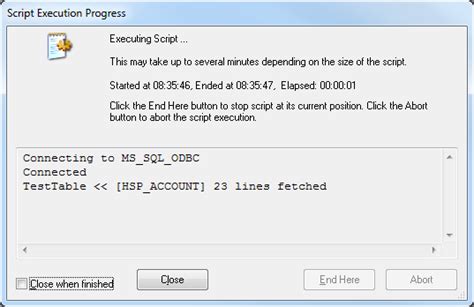 Execute Script