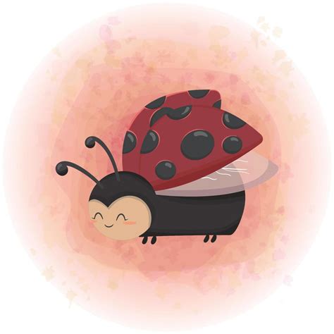 Cute Lady Bug Cartoon Character Vector Graphics 06 16777675 Vector Art
