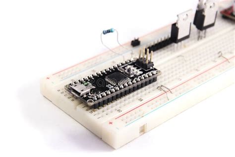 Breadboard Arduino Nano Prototyping Board Transistors Resistorer