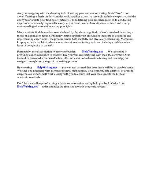 automation testing thesis pdf software testing automation