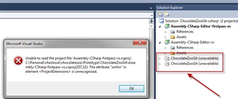 How To Prevent The Error Unable To Read The Project File The Attribute Xmlns In Element