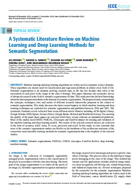 Pdf A Systematic Literature Review On Machine Learning And Deep Learning Methods For Semantic