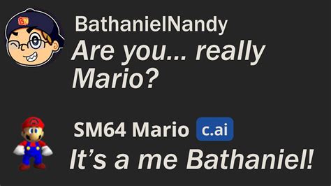 I Talked To Mario Ai Youtube