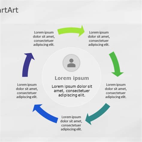 SmartArt Cycle Continuous Cycle 5 Steps