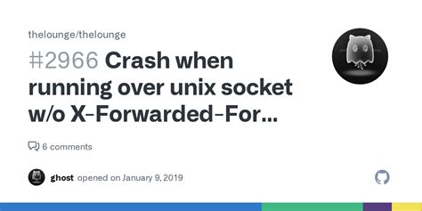 Crash When Running Over Unix Socket Wo X Forwarded For Set · Issue