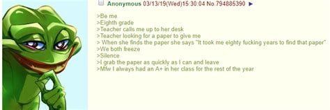 Anon Bribes His Teacher R Greentext