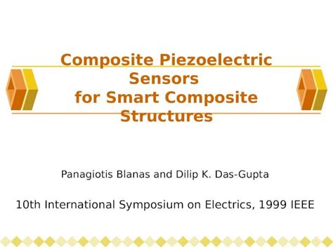 Ppt Composite Piezoelectric Sensors For Smart Composite Structures