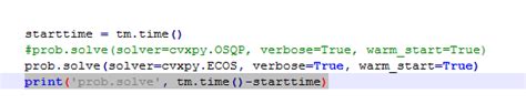 Cvxpy For Real Time Understanding Prob Solve Overhead Time Issue Cvxpy Cvxpy GitHub